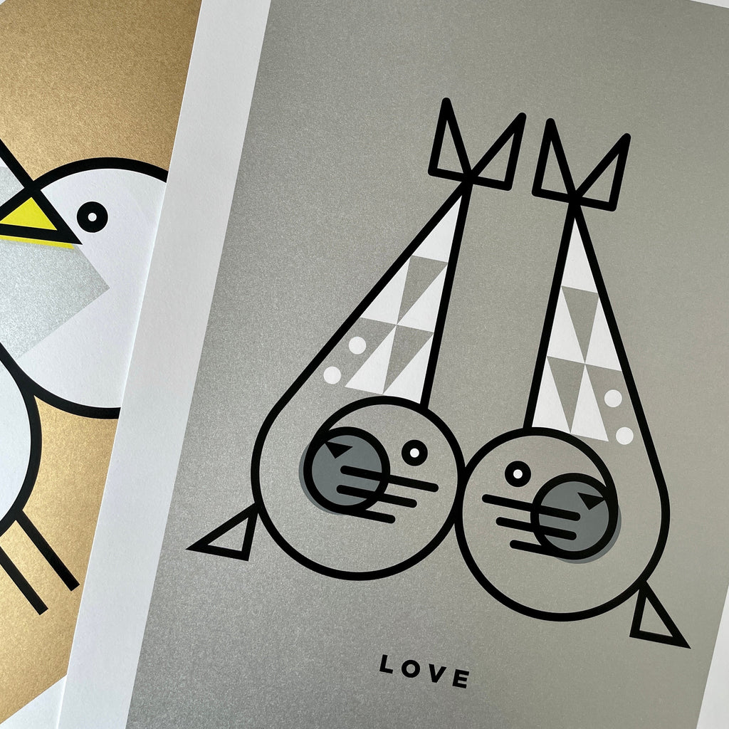 STUDIO OUTLET 2025 EDITION | A2 ART PRINT SEALS LOVE | Bert & Buoy